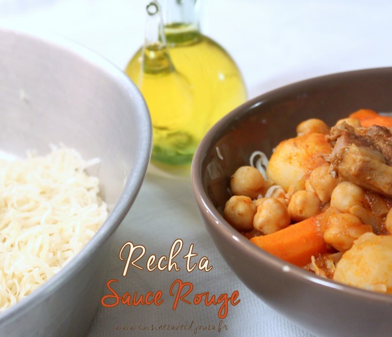 Rechta sauce rouge | La cuisine de Djouza