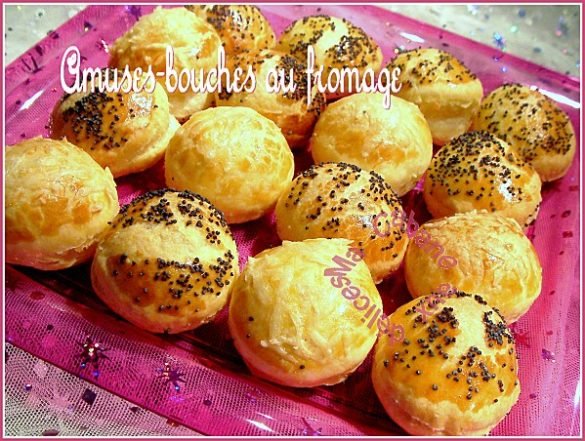 Amuse gueule ou amuse bouche apéritif à la pâte feuilletée