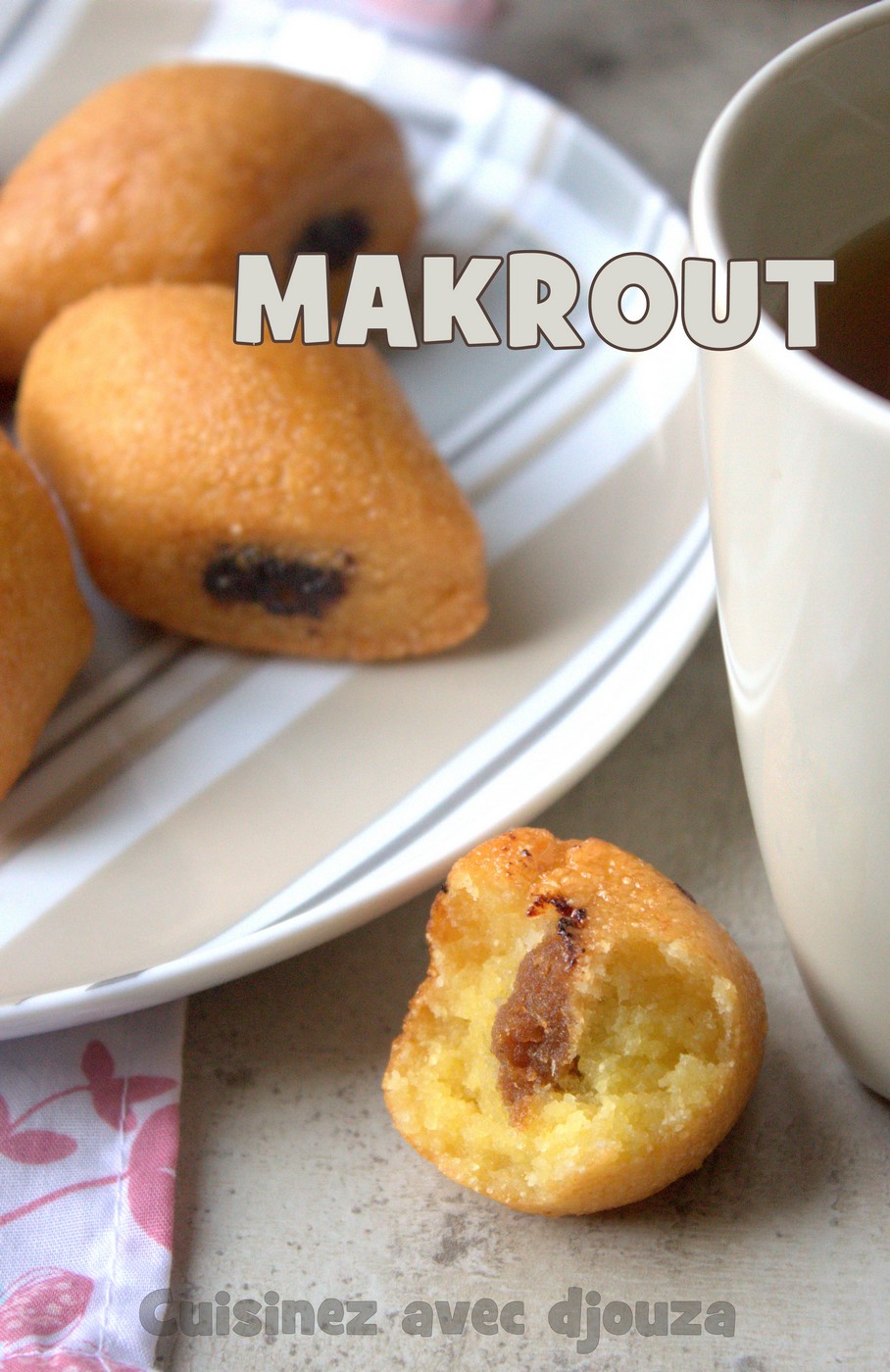 Makrout aux dattes, gateau de semoule frit | Recettes faciles, recettes ...
