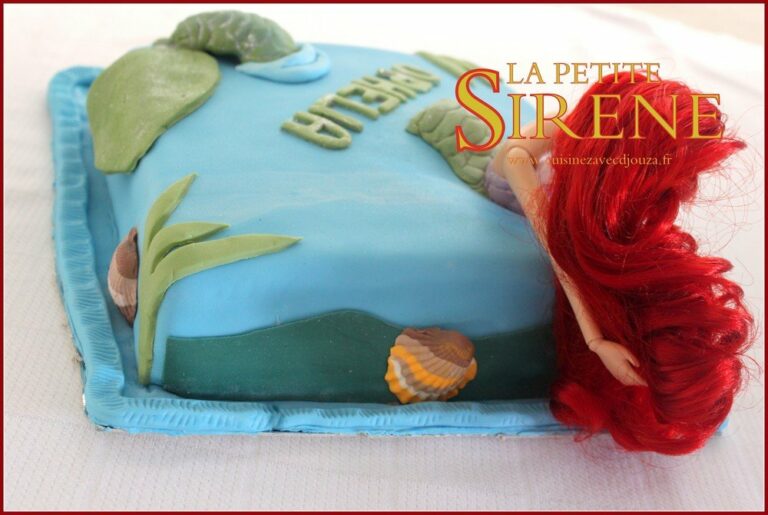 Gateau Ariel la Petite Sirene / Pate à sucre