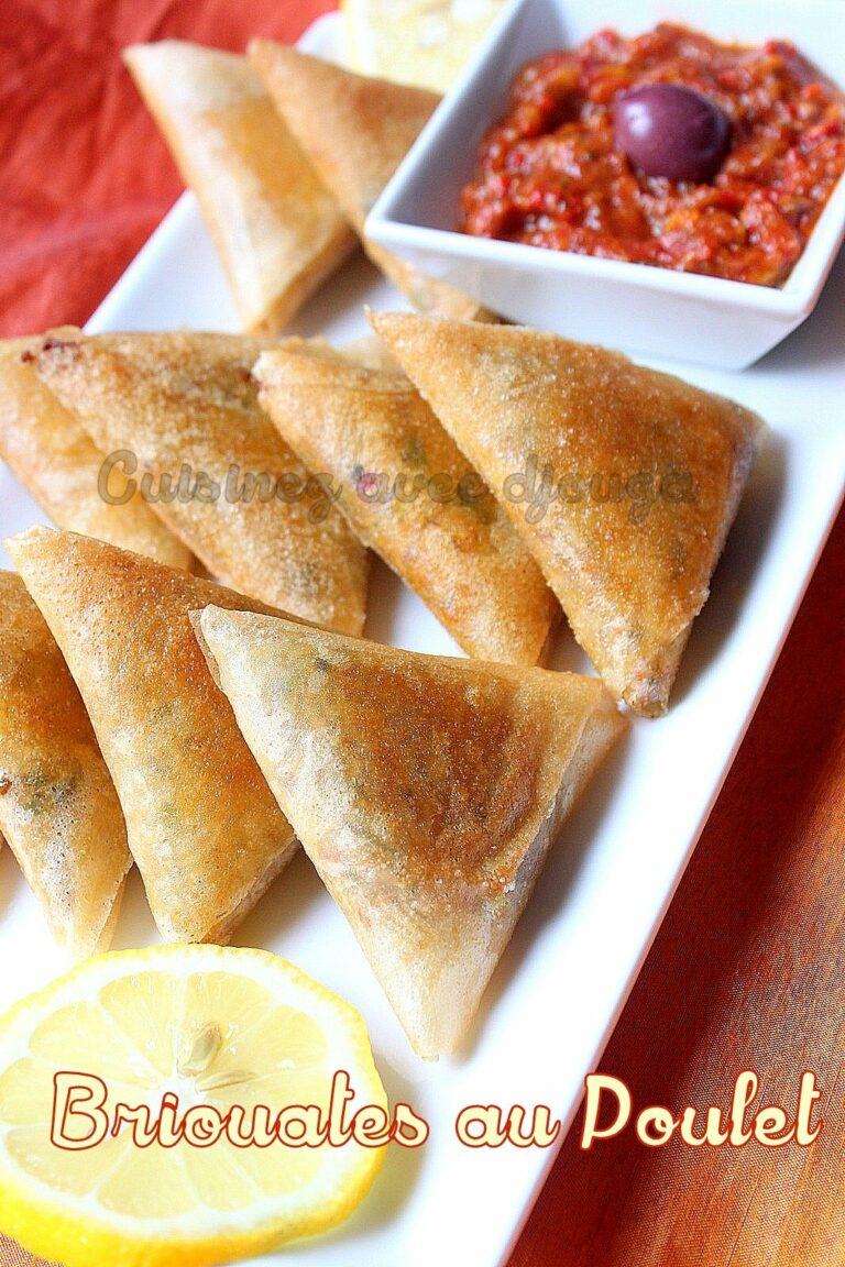 Briouates au poulet vermicelle chinoise, entrée ramadan