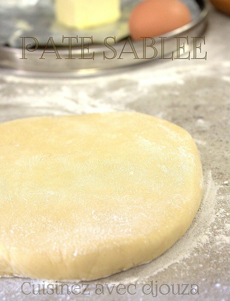 Pâte Sablée Maison aux Amandes Facile Recette de Pâtisserie