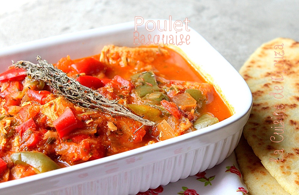 Recette Poulet basquaise facile | La cuisine de Djouza