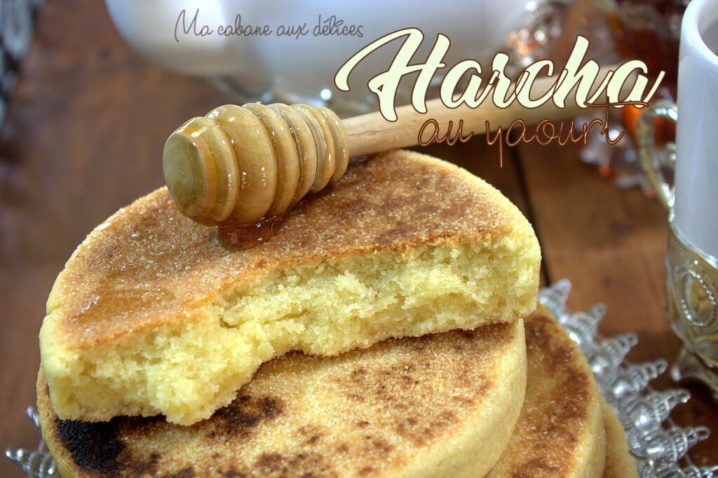 Harcha marocaine au yaourt et fleur d'oranger
