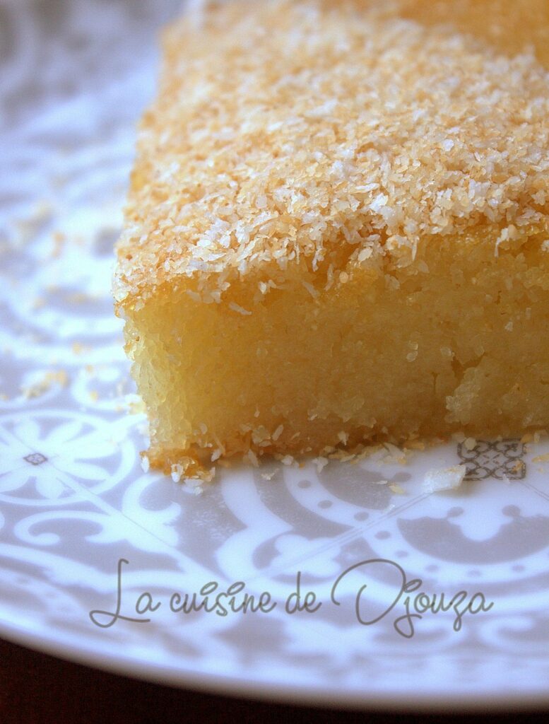 Basboussa à la noix de Coco (recette facile sans oeufs)
