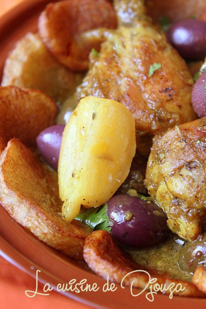 Tajine zitoune au poulet et citron confit à la marocaine