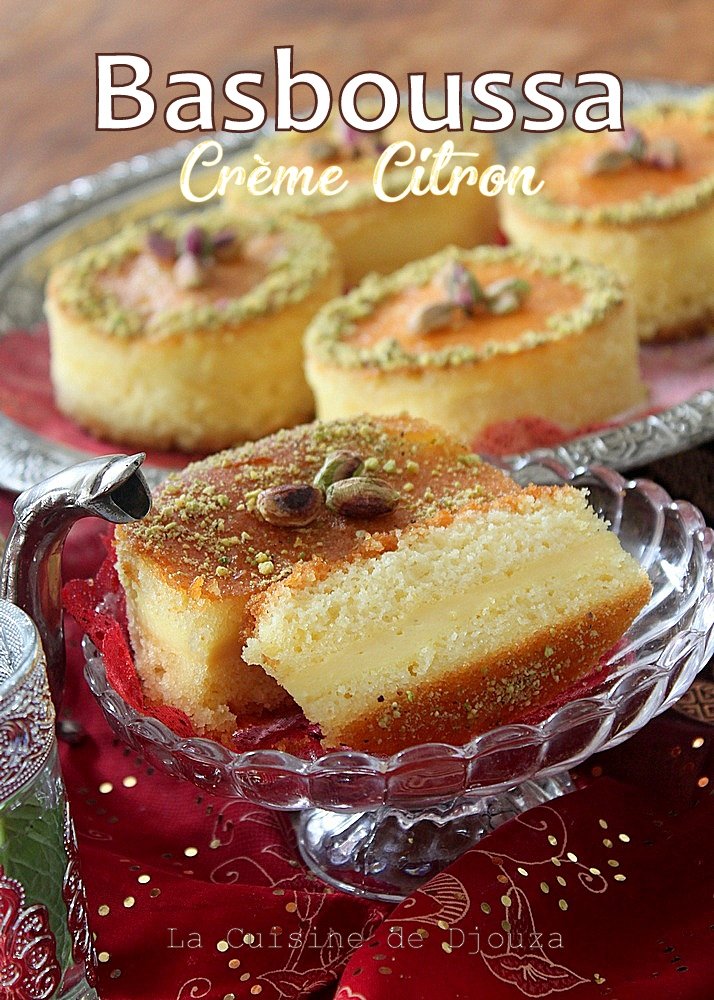 Basboussa au Citron, Gâteau de Semoule