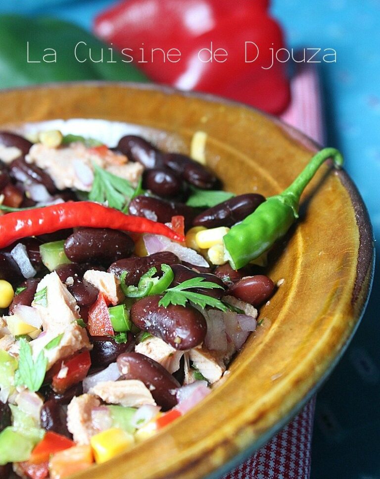 Salade mexicaine aux haricots rouges et thon