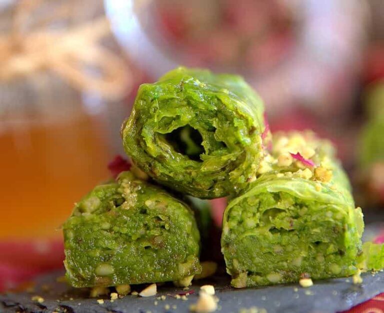 Pâtisserie turque à la pâte filo et Pistaches