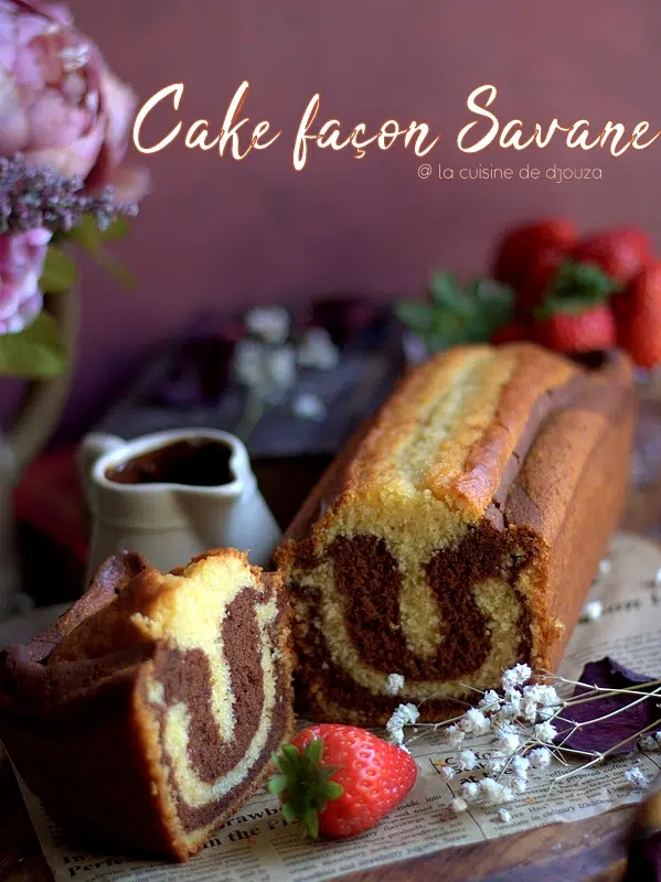 Cake marbré façon Savane ultra moelleux chocolat vanille